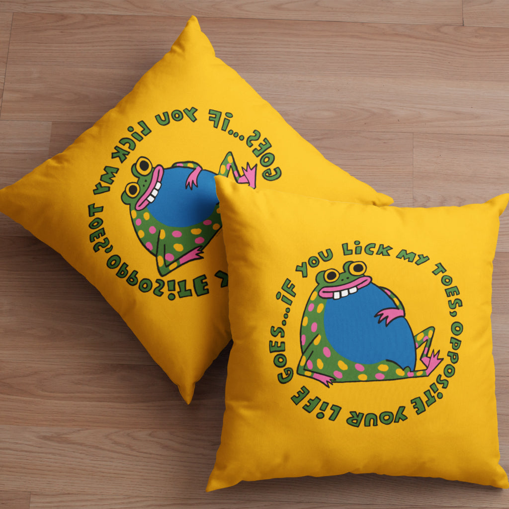 Opposite Toad Cushion – Roald Dahl Shop